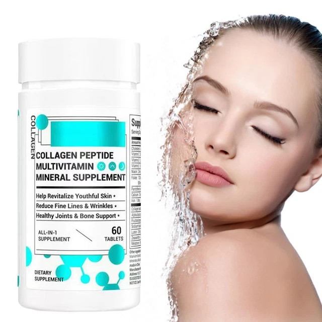 COLLAGEN PEPTIDE MULTVITAMIN Mineral Supplement - Brand New - 60 ...