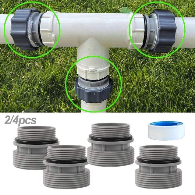 ABOVE GROUND POOL Conversion Kit Connect 40mm to 1 1/2 Effortless ...