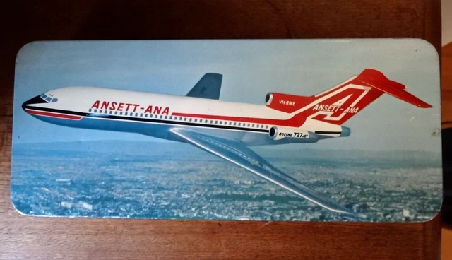 VINTAGE GRIFFITHS SWEETS ANSETT ANA Boeing 727 Jet Tin $50.00 - PicClick AU
