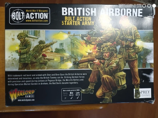BRITISH AIRBORNE ARMY Starter Set Bolt Action WWII Warlord Games Models ...