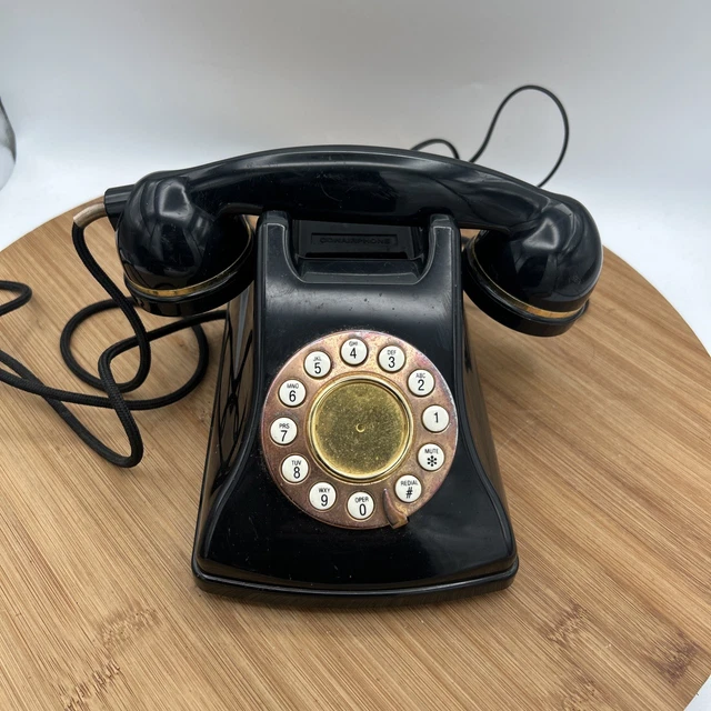 VINTAGE METROPOLIS PHONE. Black Push Button Rotary Dial. SW2504 Conair ...