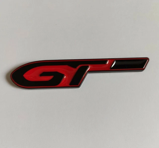 GT NOIR ROUGE Métal Badge Emblème pour Peugeot 2008 3008 208 308 5008 ...