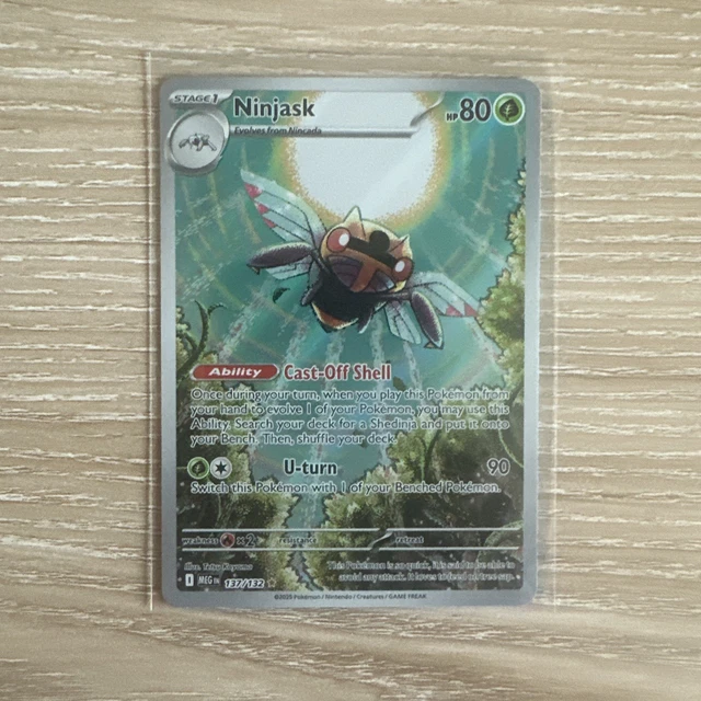 POKÉMON TCG NINJASK Mega Evolutions 137/132 Illustration Rare Mint/Near ...