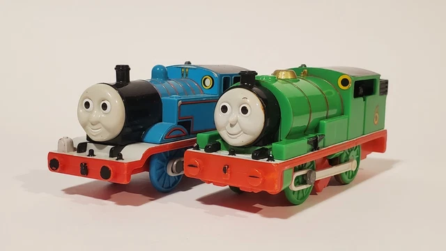 TOMY/TRACKMASTER PLARAIL WHITE Running Board Thomas + Percy Lot READ DESCRIPTION EUR 23,85 ...