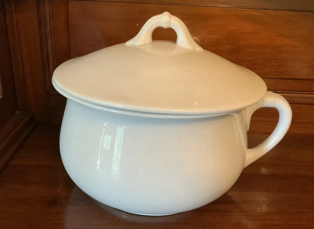 ANTIQUE CHAMBER POT, J&G Meakin, Hanley, England, Ironstone China £30. ...