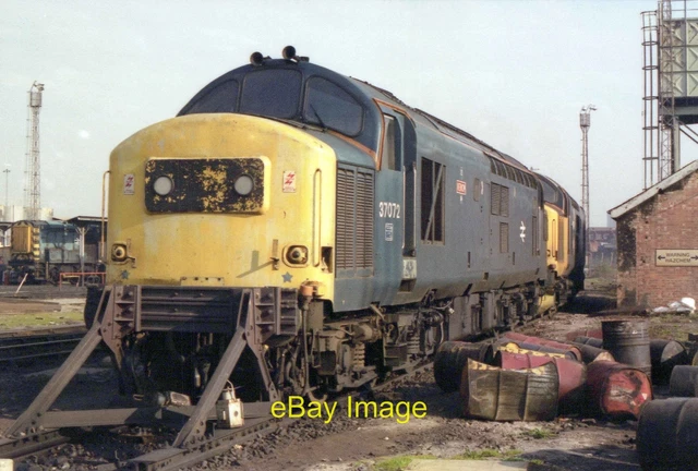PHOTO RAILWAY 6X4 Class 37 37072 Stabled at Stratford c1989 £2.00 ...