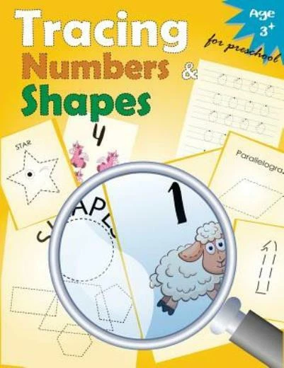 TRACING NUMBERS & Shapes For Preschool: Kindergarten Tracing Workbook £ ...