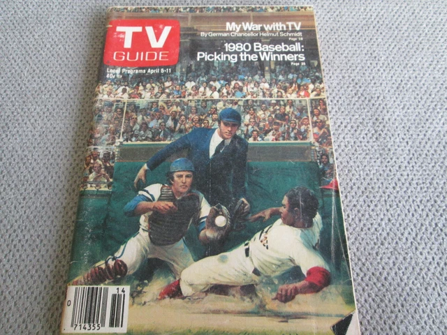 TV GUIDE 1980 April 5-11 1980 Baseball Picking The Winners vintage ...