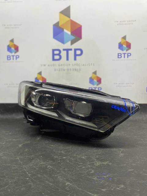 VW T-ROC FULL LED Headlight Light Lamp O/S 2018- 2GA941036J CRACKED £ ...