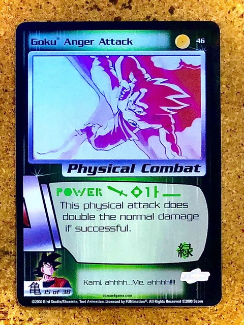 2000 SCORE DRAGON Ball Z Saiyan Saga Foil Goku Anger Attack #46 EUR 3 ...