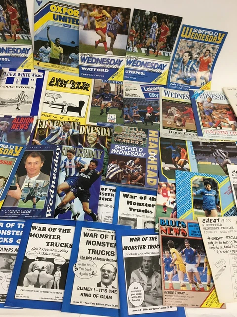 VINTAGE SHEFFIELD WEDNESDAY Football Programme Bundle 1980s-2000s ...