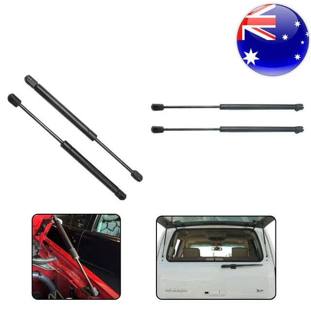 FOR NISSAN PATHFINDER R51 Front Bonnet Hood+Rear Window Gas Struts ...