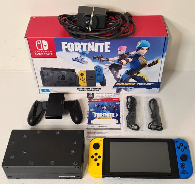 NINTENDO SWITCH FORTNITE Limited Edition Video Game Console & Code ...