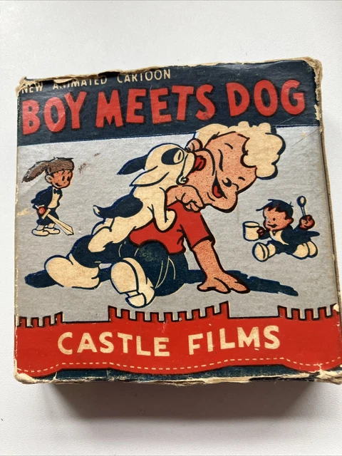 1940S/50S BOY MEETS Dog Castle Films Animated Cartoon 8Mm Movie £8.50 ...