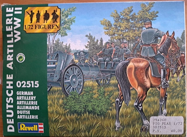 BOÎTE SOLDATS REVELL Ref 02515 Artillerie Allemande WW2 Figurines 1/72 ...
