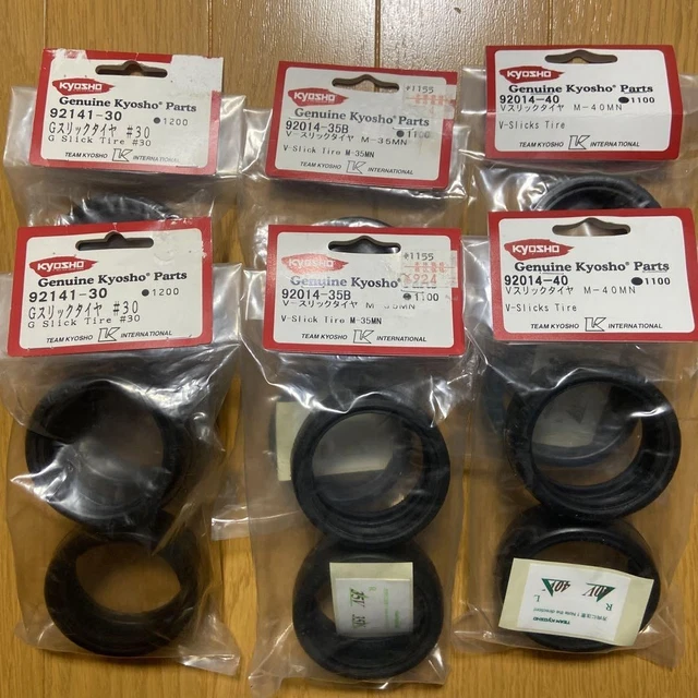 KYOSHO SLICK TIRE Set 92141-30 92014-35B 92014-40 £97.98 - PicClick UK