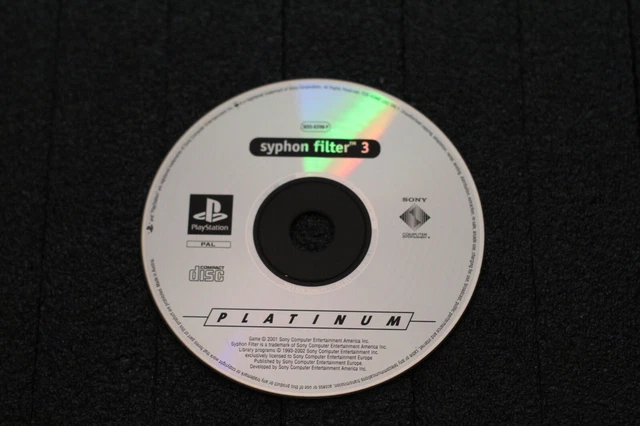 SYPHON FILTER 3 - Ps1 Pal Ita - Solo Cd Versione Platinum Playstation 1 ...