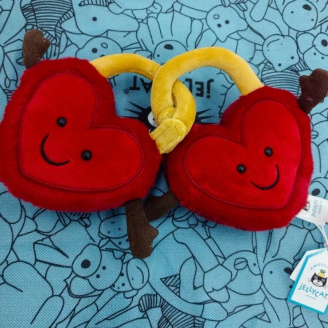 JELLYCAT VAL TINA Love Locks Heart Plush Red BNWT Valentine Gift Cute £ ...