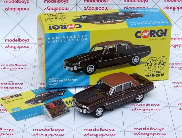 NEW. CORGI VANGUARDS - ROVER P6 3500 VIP Brasilia Brown VA06519 Mint in ...
