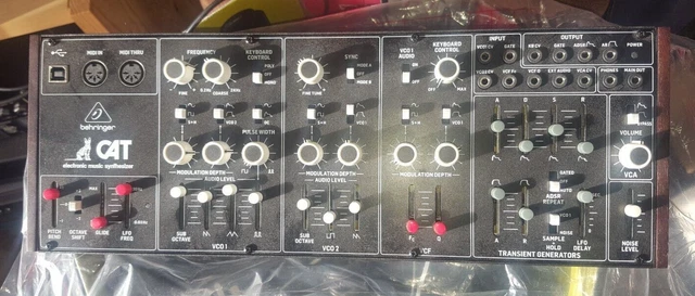 BEHRINGER CAT ANALOG Mono Synth Synthesiser Semi Modular Desktop Module ...