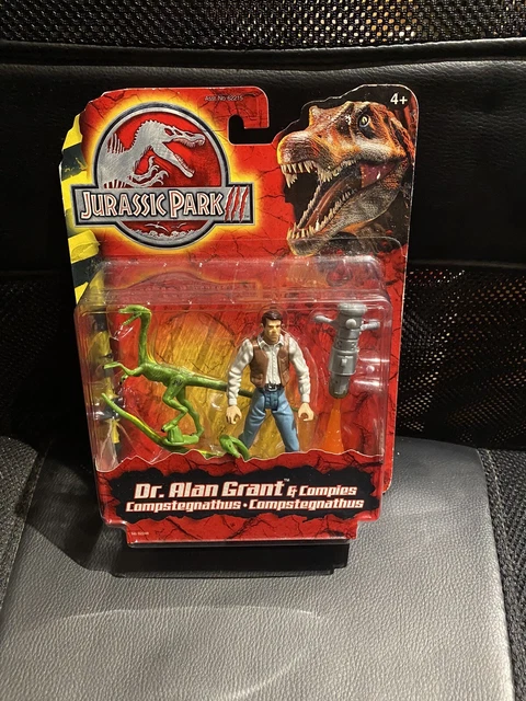 JURASSIC PARK 3 Dr Alan Grant With Compy Dino - New In Box - Hasbro ...