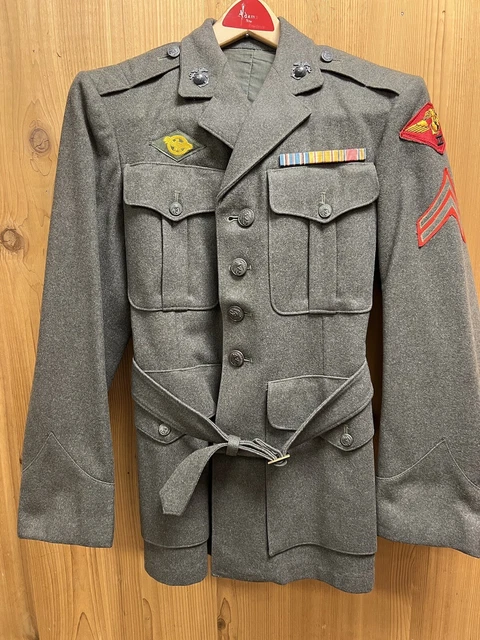WW2 US MARINES Uniform Dress Jacket, USMC, NAMED, Great Condition £136. ...