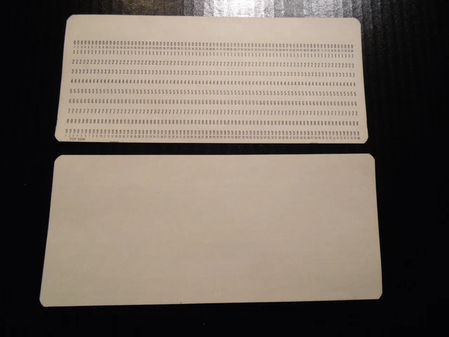 LOT OF 50 Vintage Computer Punch Cards, PDF 5081, Un-Punched, Rare Un ...