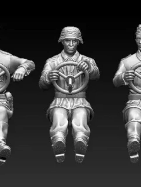 WW2 GERMAN DRIVERS X2 Soldiers 1/16th Resin Printed £27.50 - PicClick UK