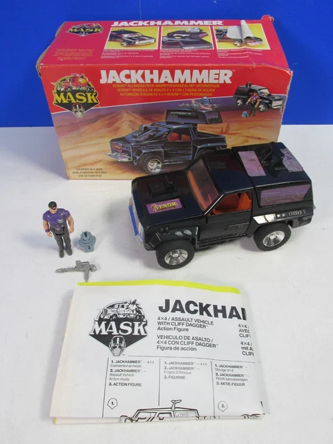COMPLETE VINTAGE M.A.S.K. MASK JACKHAMMER VEHICLE KENNER action figure ...
