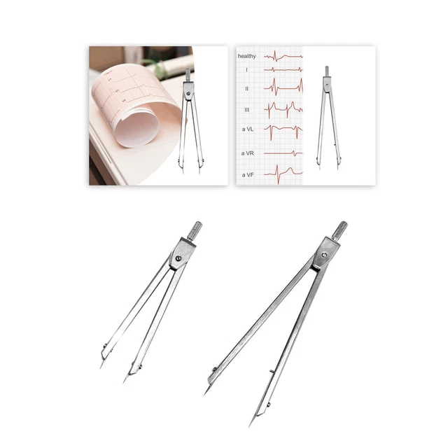 ECG ECG CALIPER Ecg Calipers for Nursing, Drafting Divider Tool ...