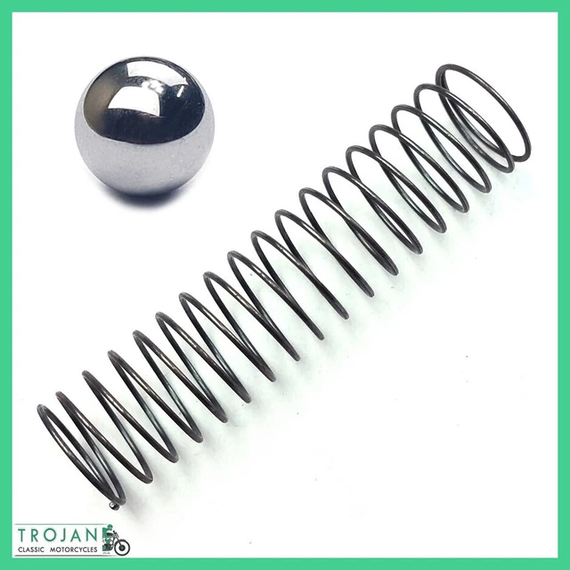 OIL PRESSURE RELIEF Ball & Spring, Triumph Bsa, T150 T160 A75, 60-2370 ...