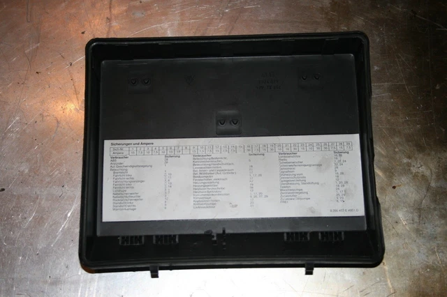 BMW E34 E32 boîtier fusible baie moteur principale couvercle ...