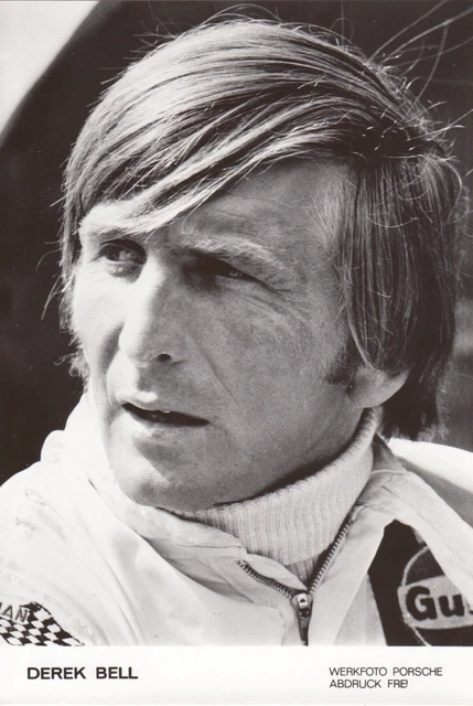 DEREK BELL ORIGINAL PERIOD PORSCHE WERKFOTO PRESS PHOTO FOTO 1970s GULF 917 £20.00 - PicClick UK