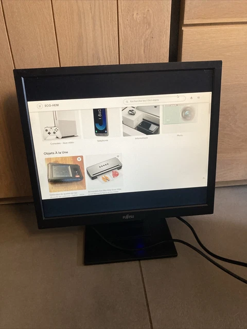 ECRAN FUJITSU E19-5 19"LCD VGA DVI avec entrée audio EUR 14,00 ...