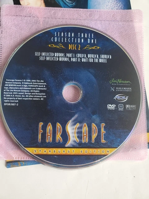 FARSCAPE SEASON 3 Collection 1 Starburst Edition Disc Only Loose DVD TV ...