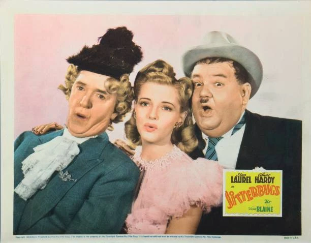 Jitterbugs Lobby Card Stan Laurel Vivian Blaine Oliver Hardy 1943 Old