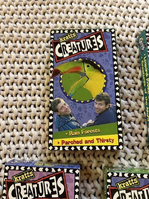 5 KRATTS' CREATURES Time Life Kids VHS Tapes Leopard, Rain Forest, Big ...