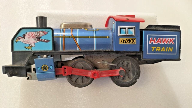 DAIYA JAPAN SCARCE Vintage Tin Plate Steam Locomotive Hawk Train B7630 ...
