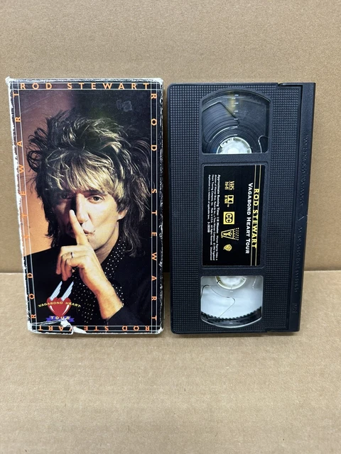 VINTAGE 1992 ROD STEWART VHS Vagabond Heart Tour 21 pistes EUR 7,63 ...