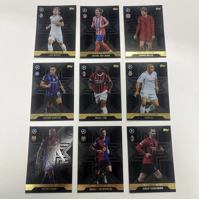 MATCH ATTAX EXTRA 24/25 - Black Edge Edition FULL SET - Contains ALL 9 ...