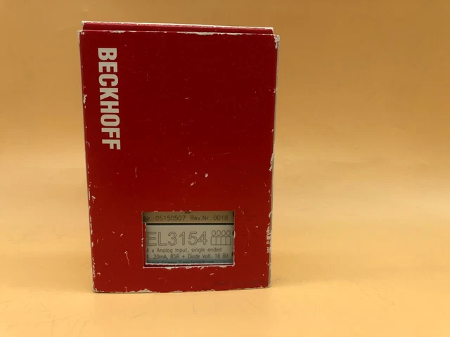 BECKHOFF EL3154 ETHERCAT Terminal, 4-channel analog input, current, 4 ...