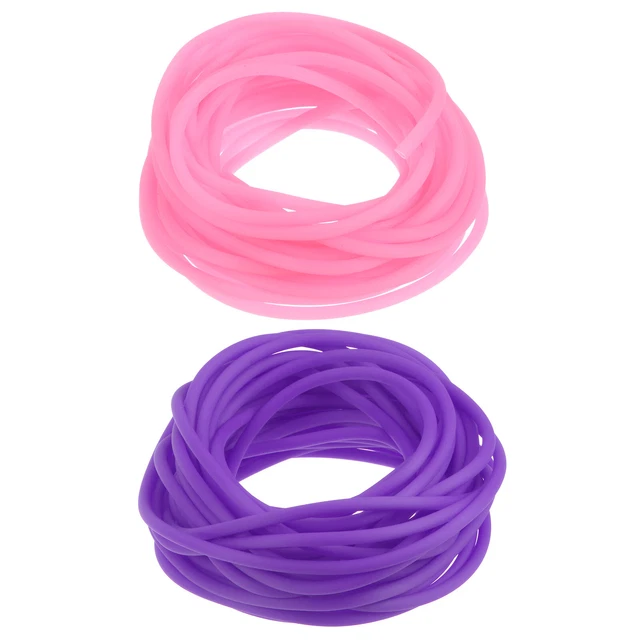 GOMA TUBO HUECO Tubería 16 Pies 1/8" Diámetro 1/16" Agujero Juego, Rosa ...