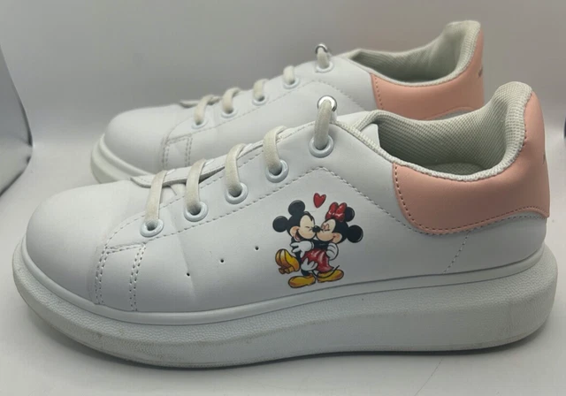 DISNEY ALEXANDER MCQUEEN Mickey & Minnie Mouse Junior Shoes Size UK 3.5 ...
