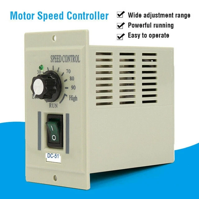 KNOB CONTROL 400W DC Motor Speed Regulator for Lathe and Other ...