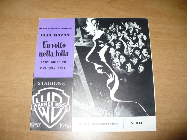CINEMA GUIDA PUBBLICITARIA Warner Bros Un Volto Nella Folla Andy ...