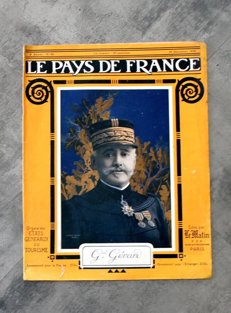 ANCIEN JOURNAL - LE PAYS DE FRANCE 2e ANNEE N°63 30 DECEMBRE 1915 ...