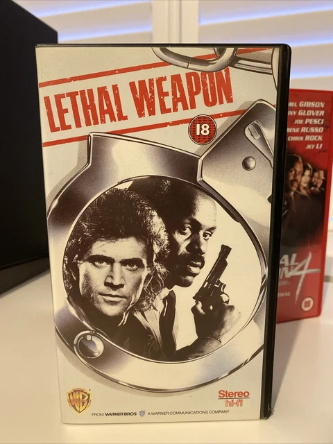 LETHAL WEAPON COLLECTION 1 2 3 4 VHS Video PAL 1-4 Mel Gibson Danny ...
