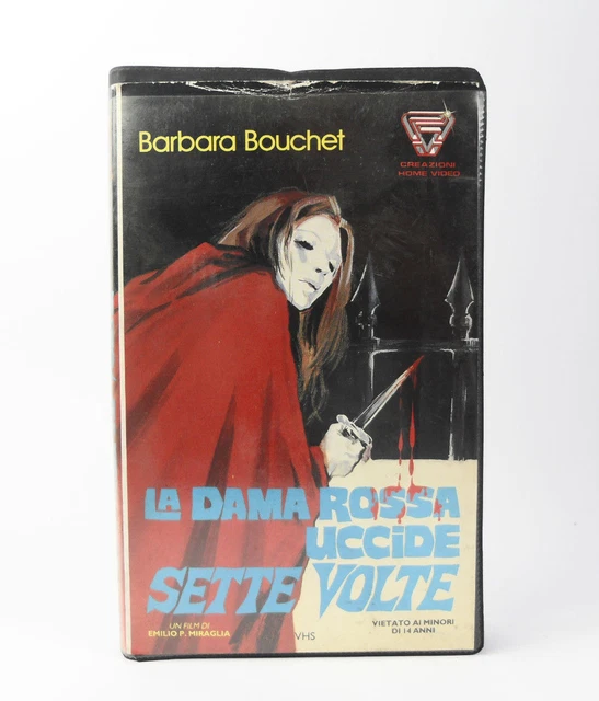 VHS LA DAMA rossa uccide sette volte 1988 Barbara Bouchet Emilio P ...