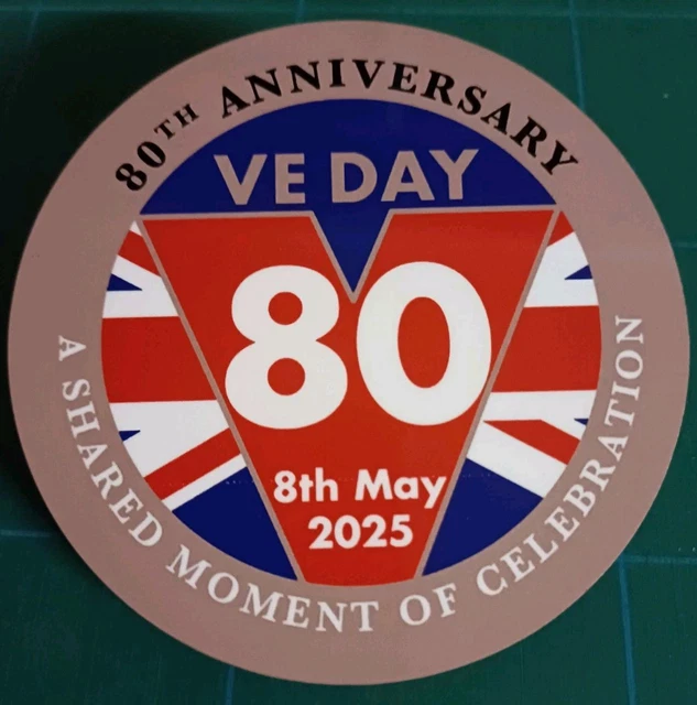 VE DAY 80TH Anniversary Round Mug Coaster £3.83 - PicClick UK