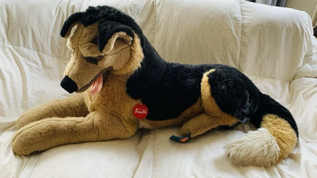 XXL JUMBO TRUDI German Shepard Dog Wolf Husky Plush Toy trudy Anna club ...